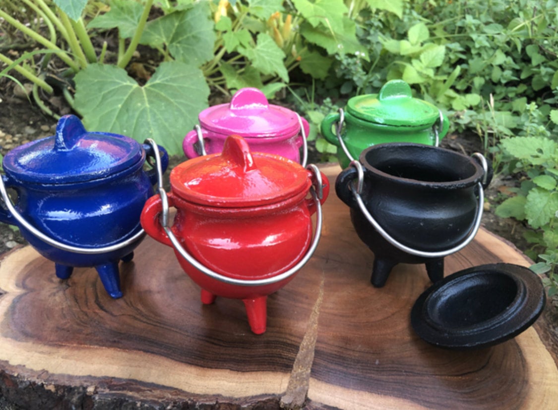 Colorful Mini Cast Iron Cauldrons at the GreenMan Studios | The ...